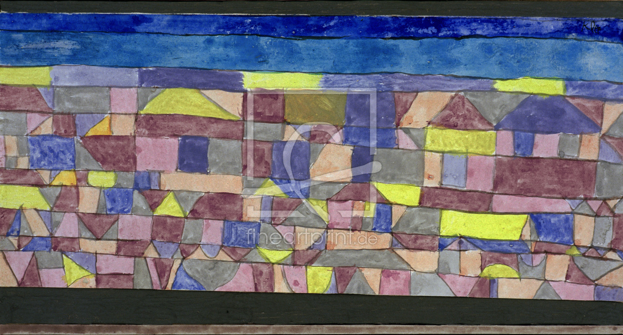 Paul Klee, House 1935 as a canvas print 30009586
