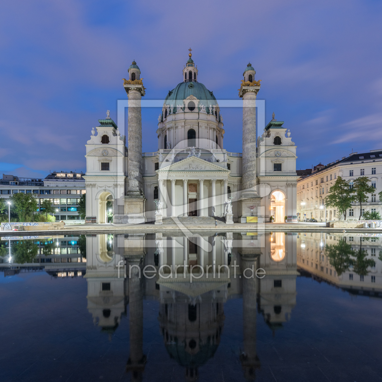 Karlskirche Wien als Leinwanddruck 11941784 | Fine ...