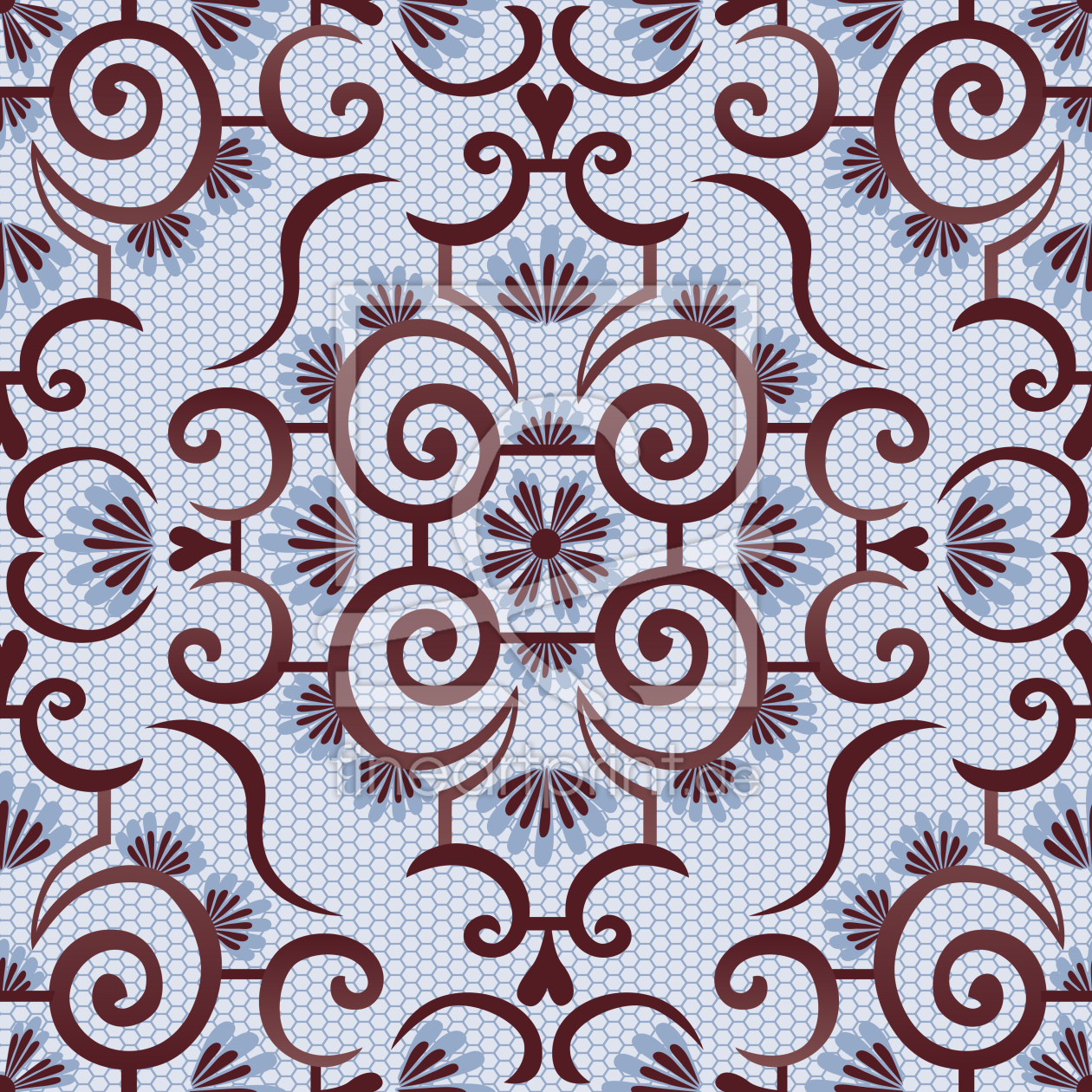 Spitzen Idol Blau als Leinwanddruck 9001402 | Fine Ar...