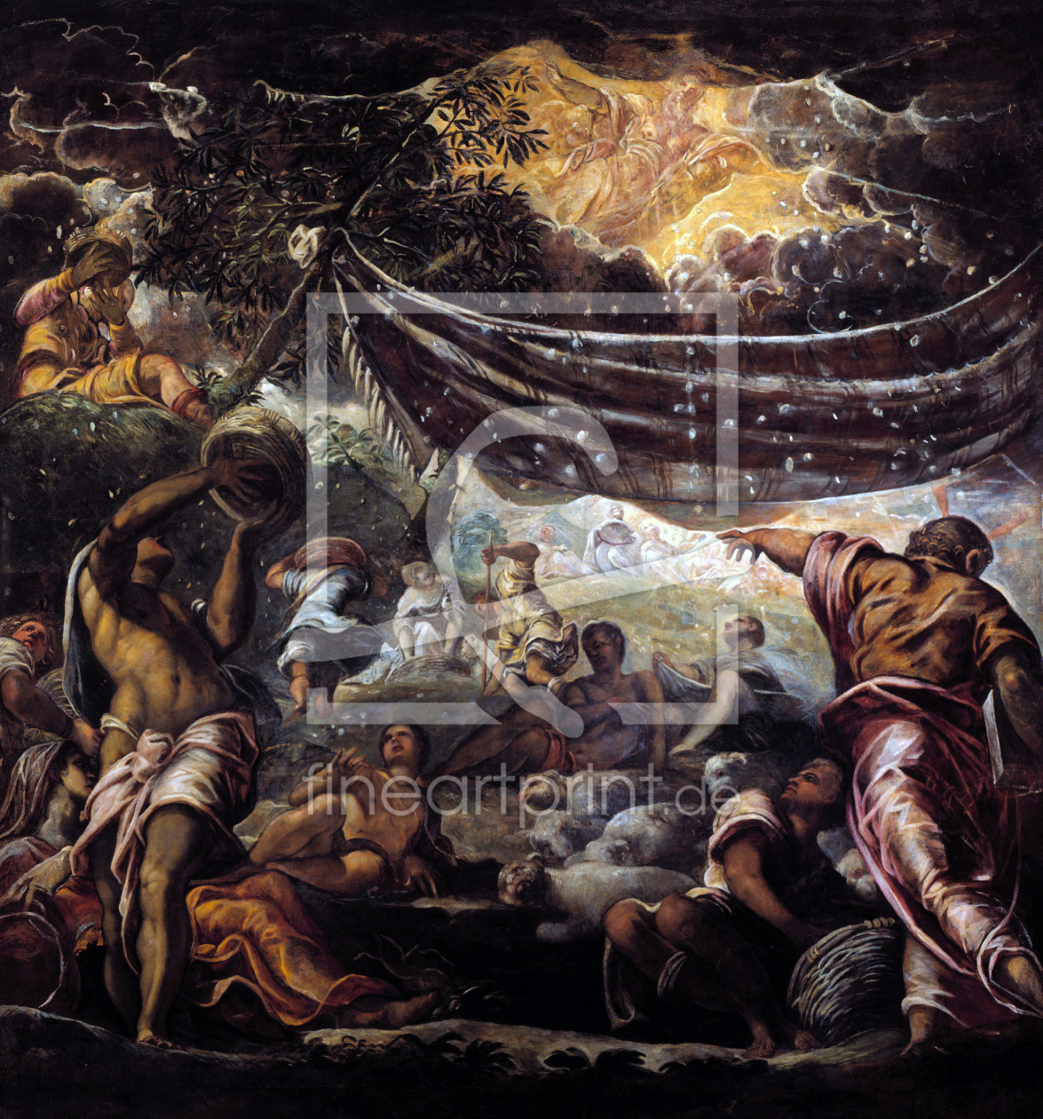Tintoretto The Manna Harvest als Poster drucken las...